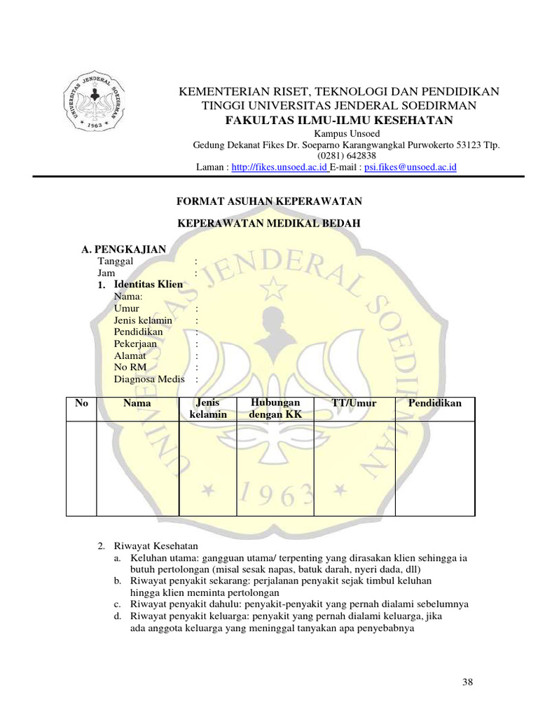 Format Askep Medikal Bedah - New | PDF