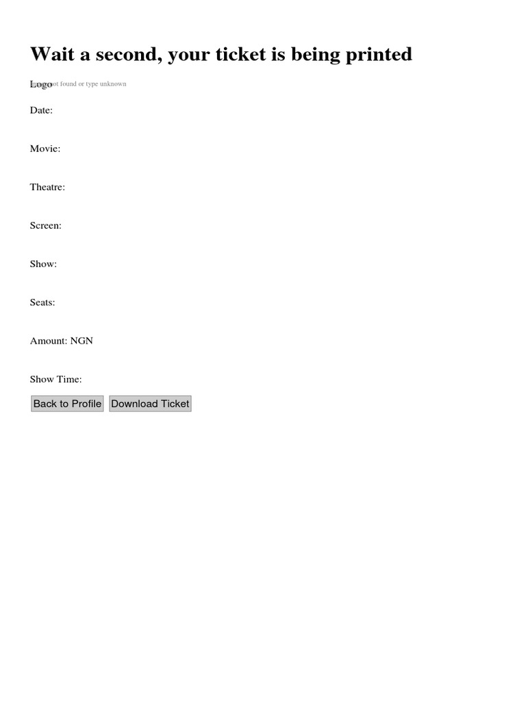 Ticket Printing Confirmation Details | PDF | Games & Activities