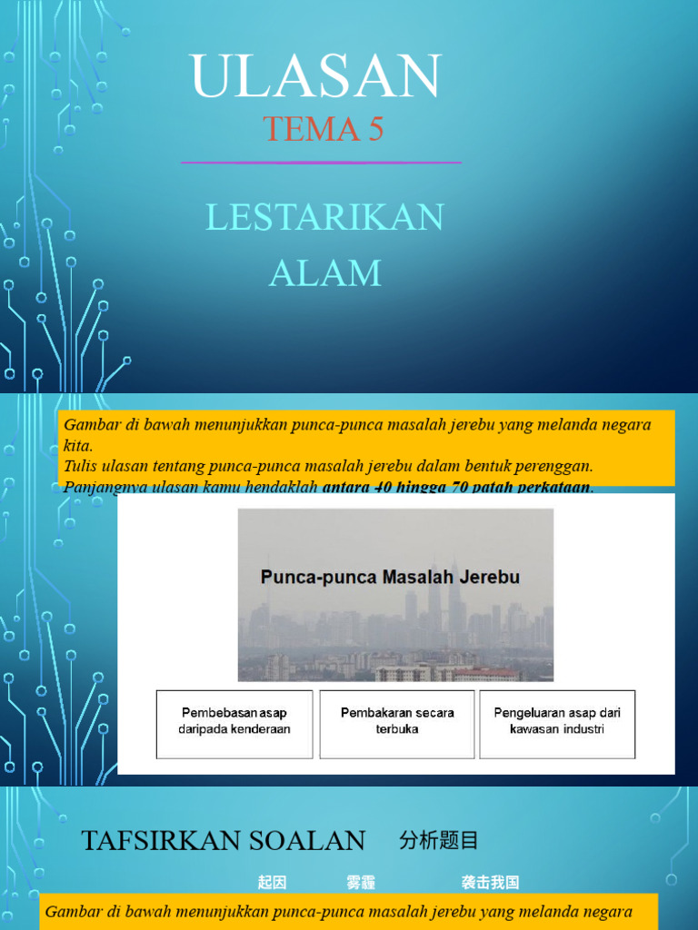 Tema 5_Ulasan_Punca-punca Masalah Jerebu | PDF