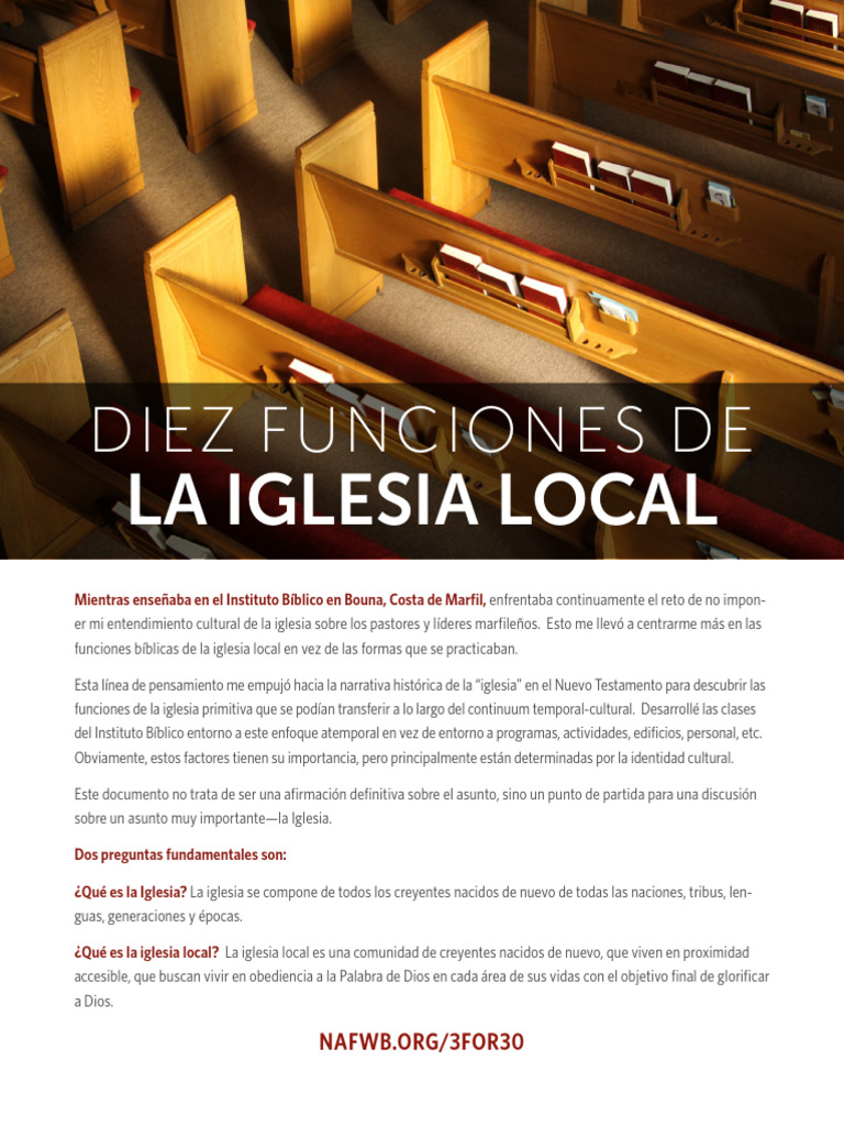 Ten Functions of The Local Church ES | PDF | Iglesia cristiana | Jesús