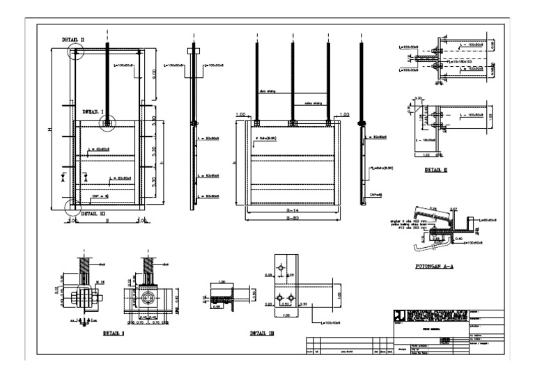 Pintu Sorong Model | PDF