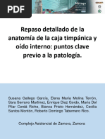 Anatomía de la Caja Timpánica | PDF | Oído | Sistema Auditorio