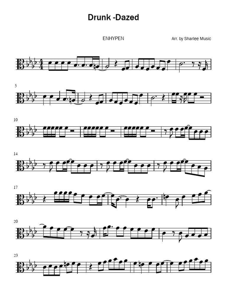 Drunk-Dazed Enhypen Viola | PDF