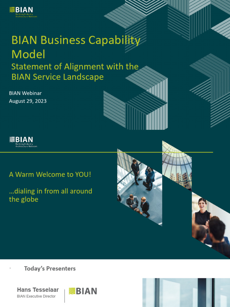 BIAN WEBINAR August 29 2023 Business Capabilities Final | PDF