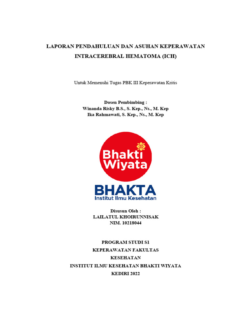 LP ICH Intra Cerebral Hematom | PDF
