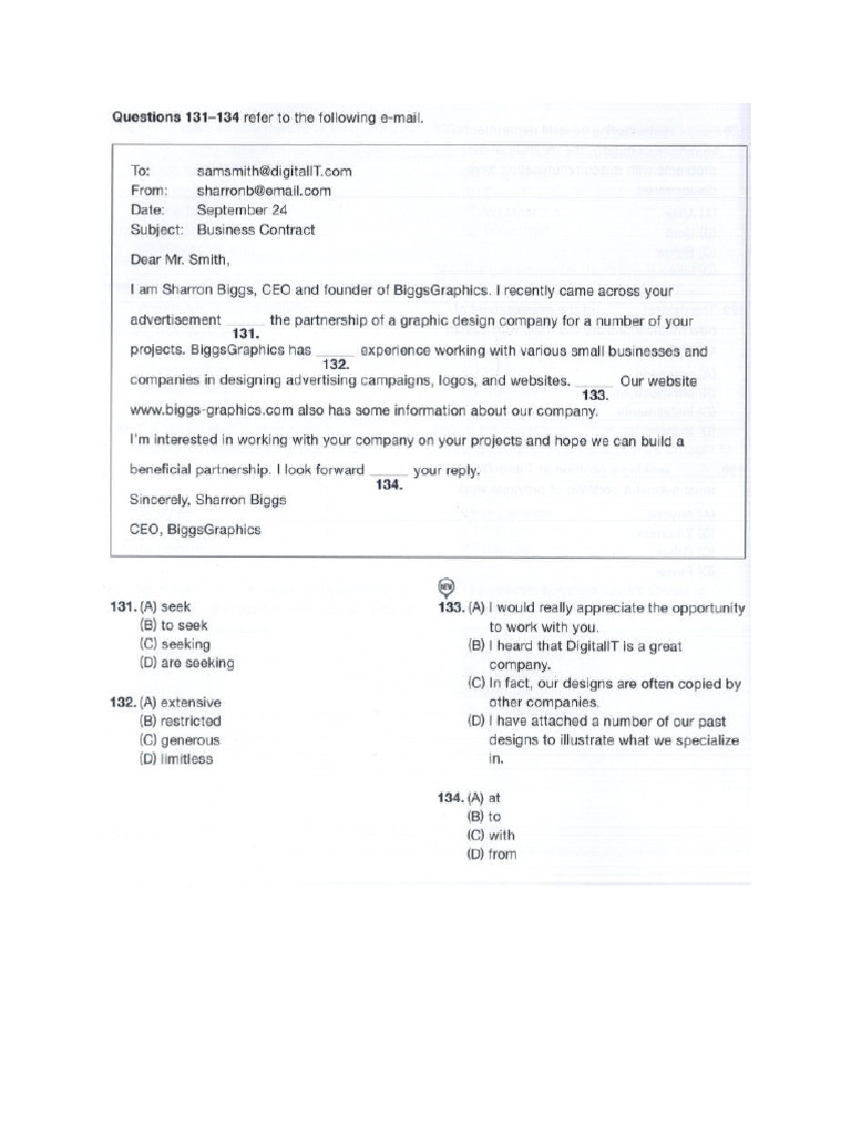 Reading Practice Part 6 TOEIC - Week 6 - Session 13 | PDF