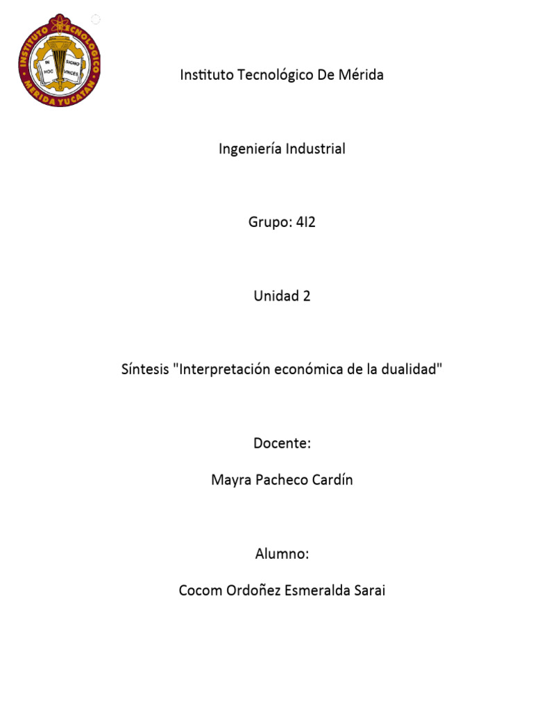 Definición de Dualidad en Programación Lineal | PDF
