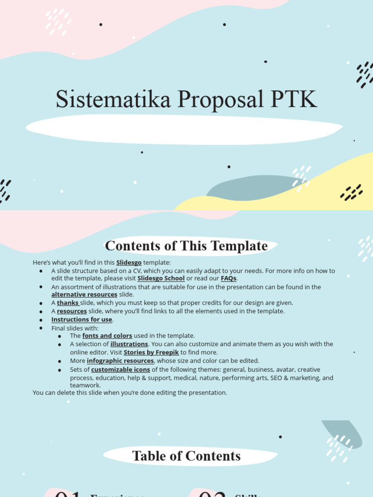 K.1 Sistematika Proposal PTK | PDF