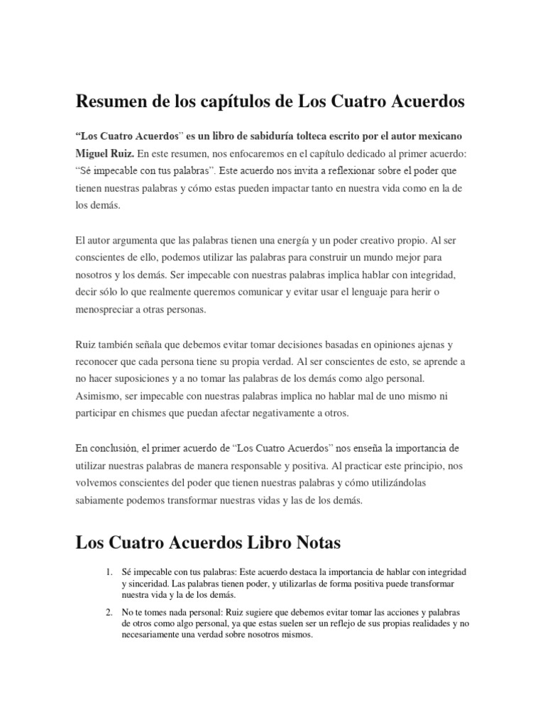 Impecabilidad en las Palabras | PDF | Verdad | Sabiduría