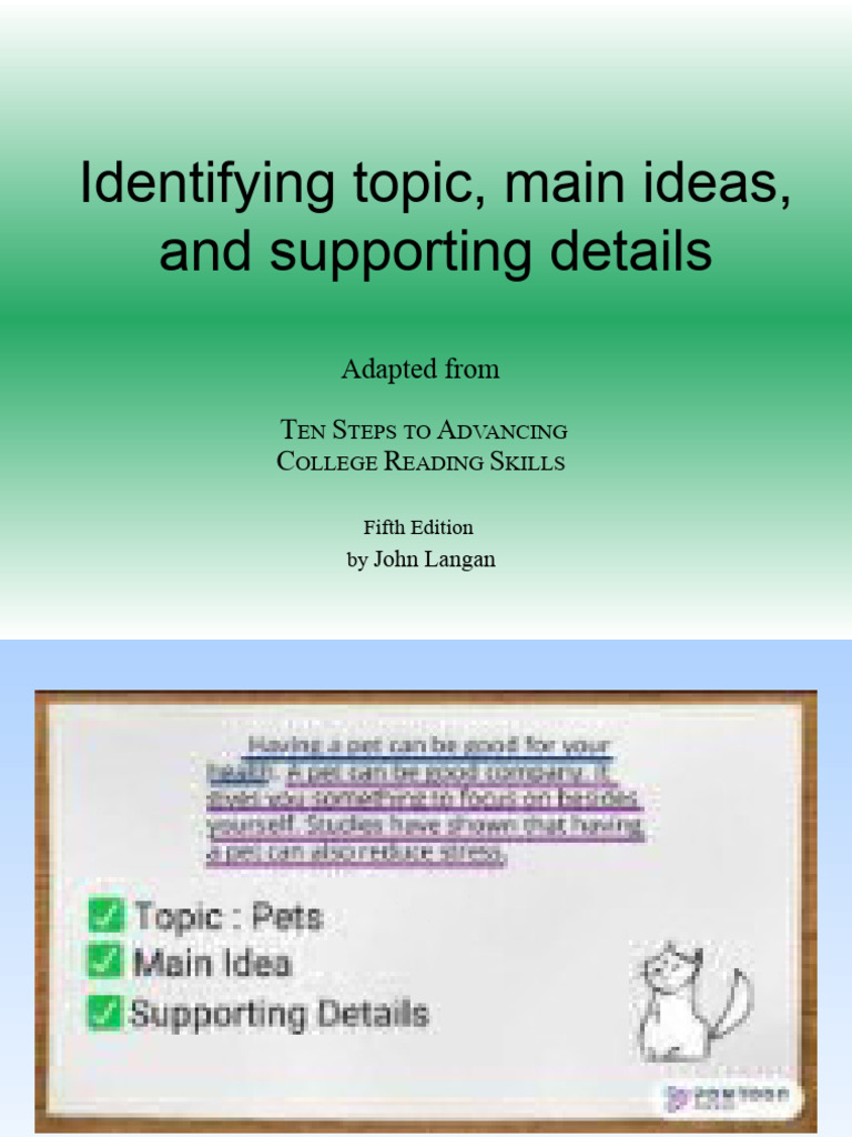 Identifying Main Ideas and Details 2021 | PDF | Insects | Pest (Organism)