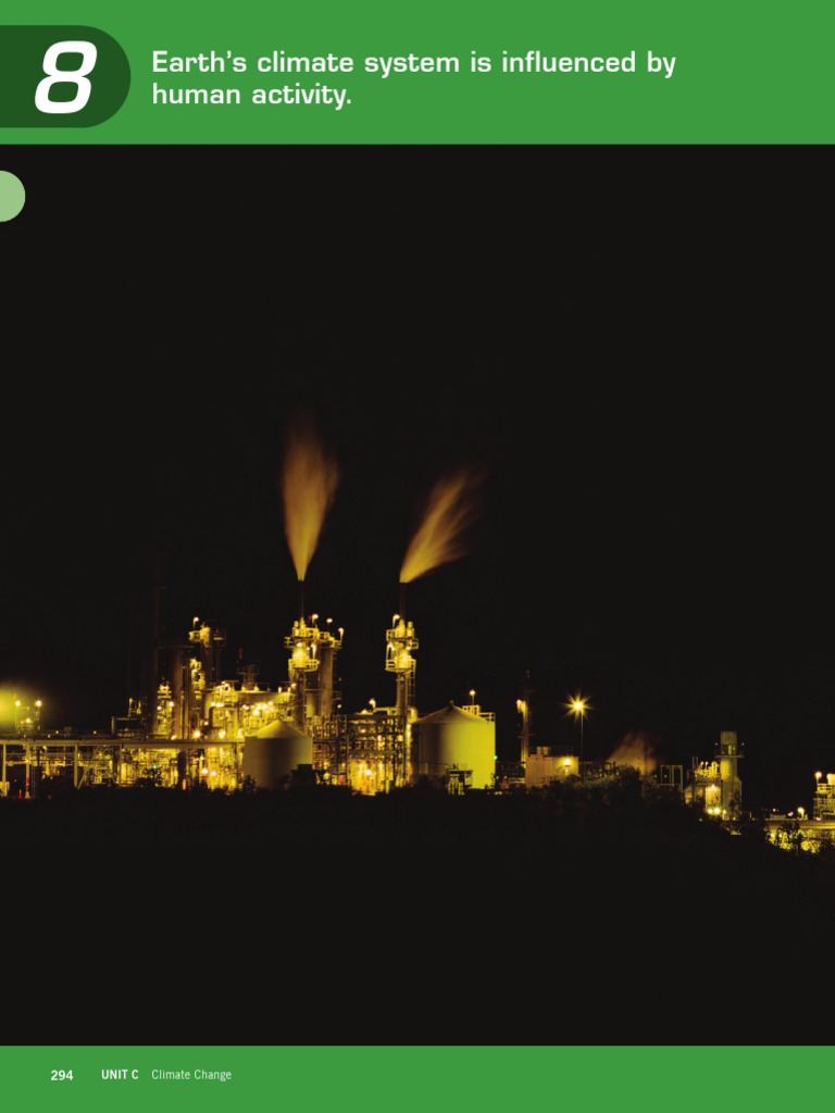 Earth's Climate System Is Influenced by Human Activity.: Unit C | PDF ...