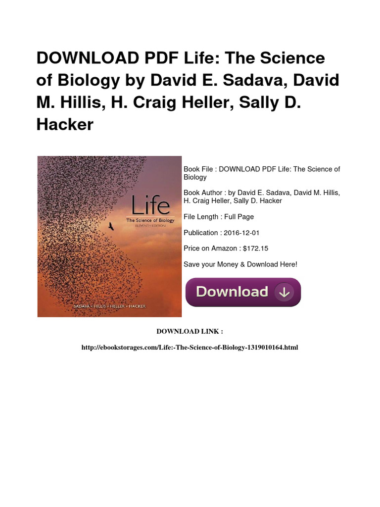 Life The Science of Biology Eleventh Edi | PDF