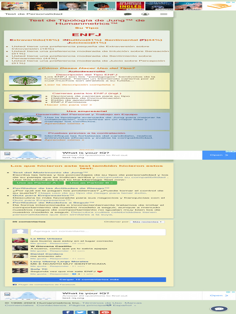 ENFJ Haga Uso de Su Tipo de Personalidad | PDF | Intuición | Psicología cognitiva