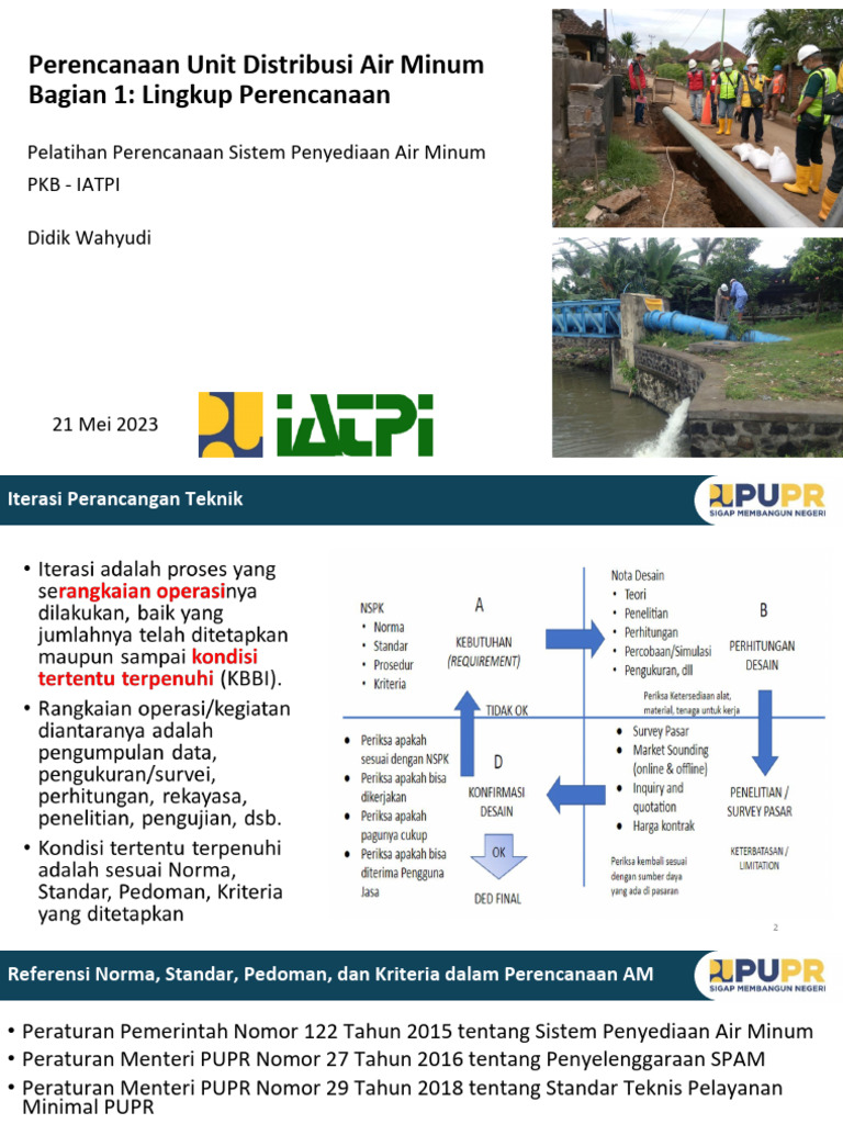 Perencanaan Unit Distribusi Air Minum | PDF