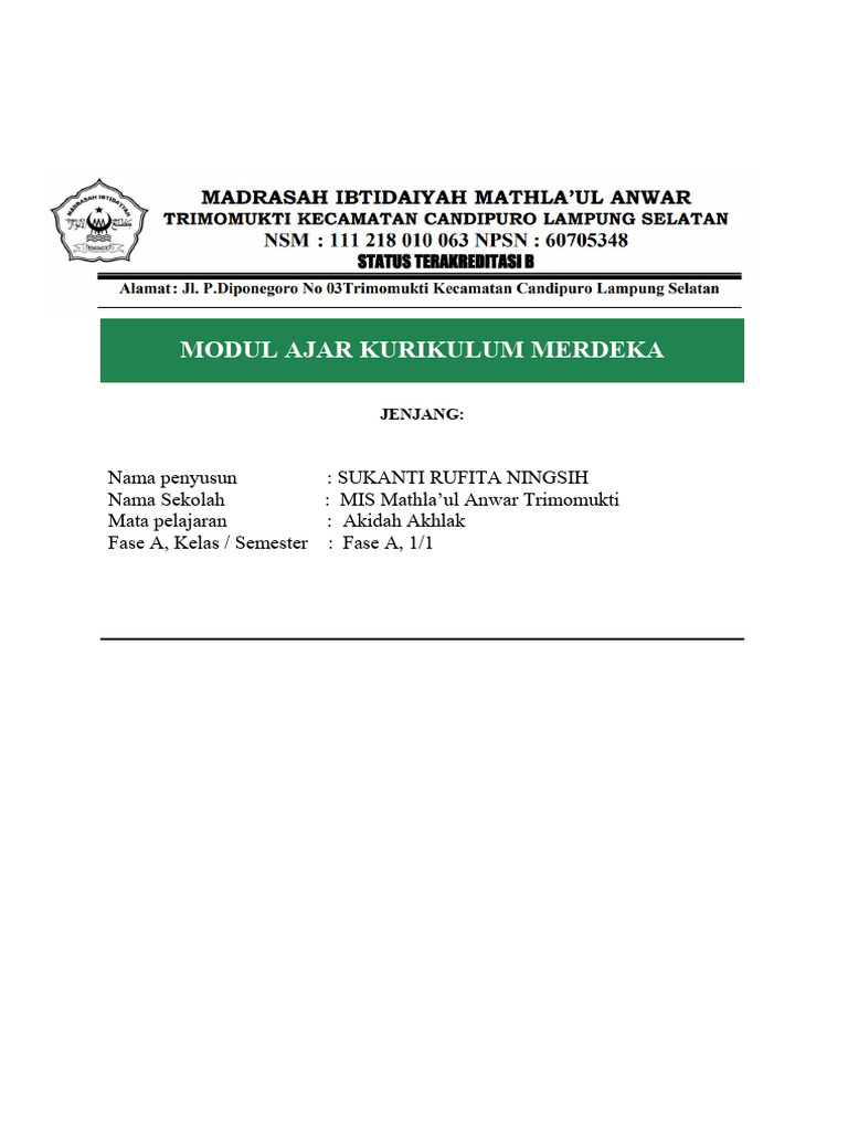 LK 9 - Eksplorasi Alternatif Solusi Masalah (Modul Ajar) | PDF