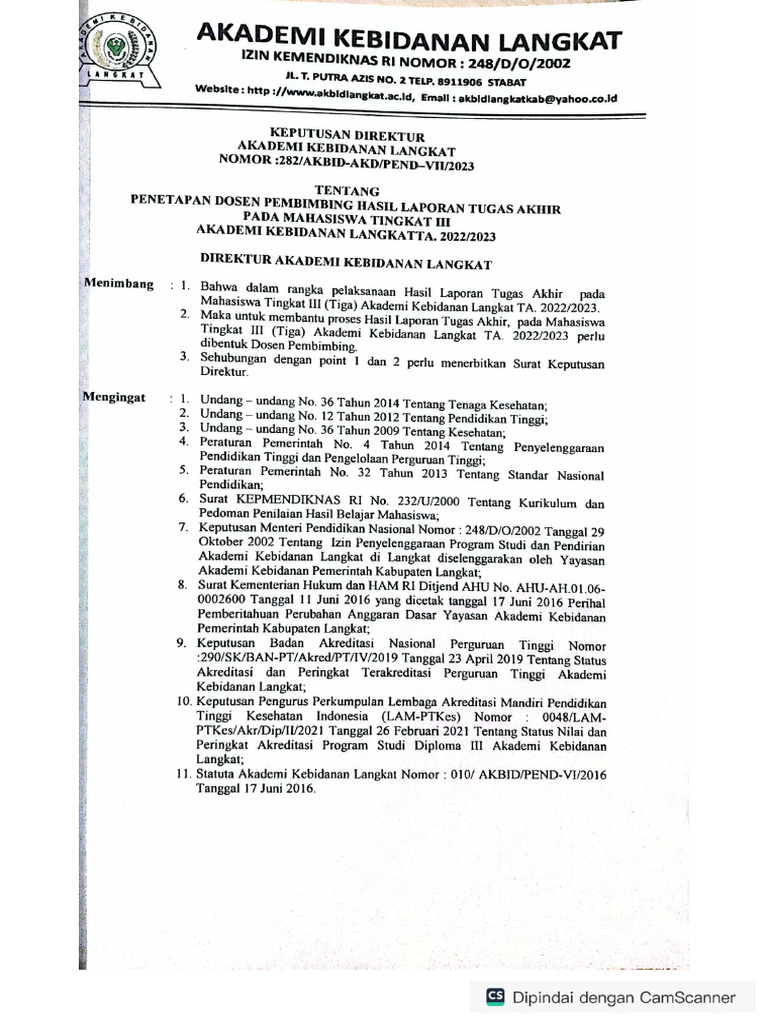 Pembimbing LTA Gabungan | PDF