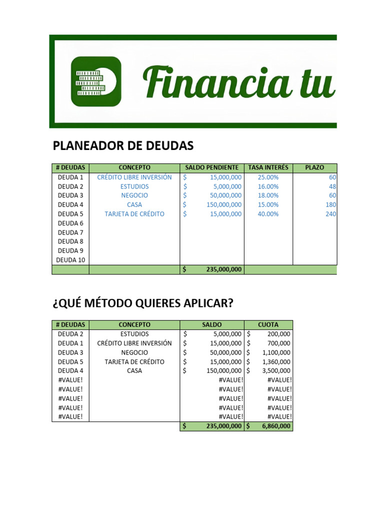 Registro de Deudas | PDF | Hogar, jardinería y bricolaje