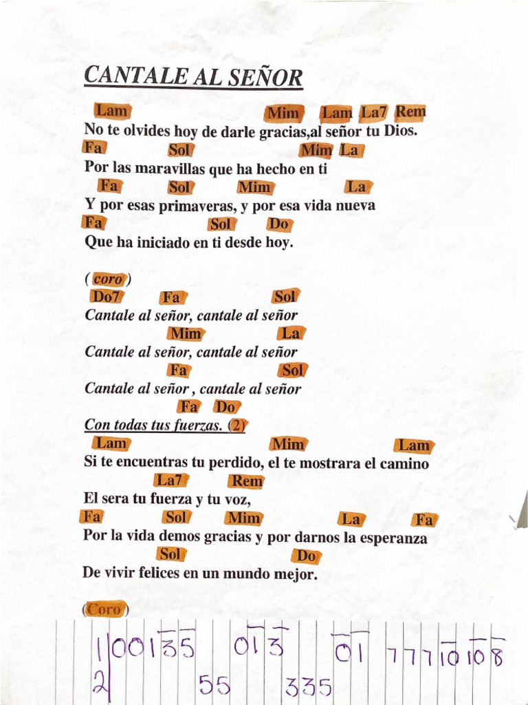 Cántale Al Señor | PDF
