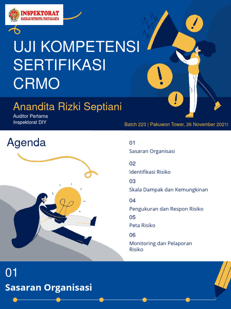 INSPEKTORAT DIY Anandita Rizki Ujian CRMO Batch 223 | PDF