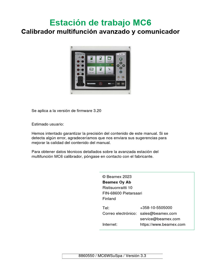 Mc6ws User Manual Spa | PDF | Ventana (informática) | Conector eléctrico