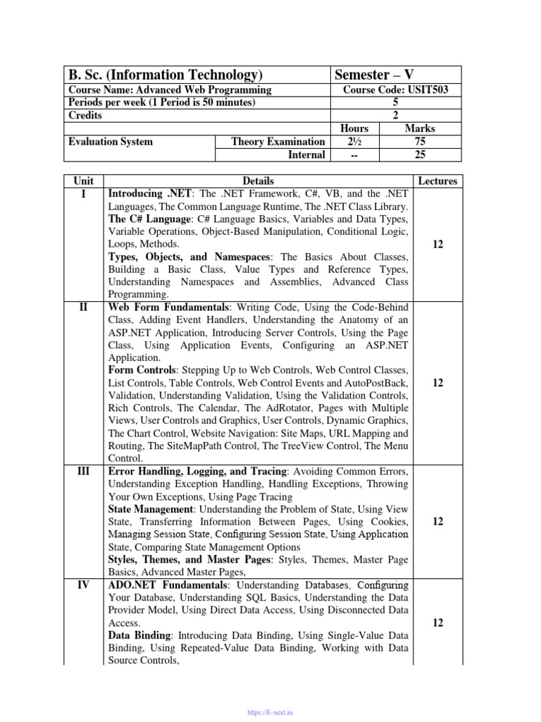 Awt Syllabus E Next In Pdf Computing Software Engineering