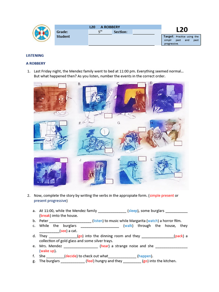 L20 A Robbery | PDF | Linguistics