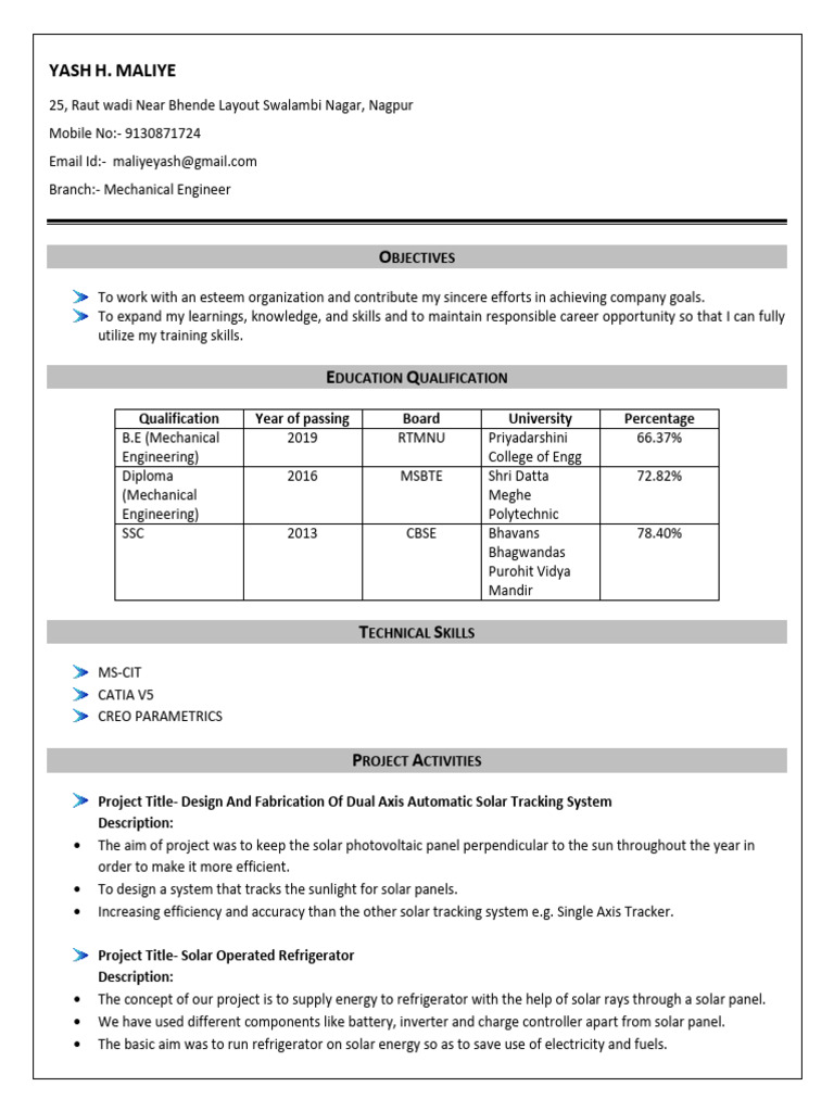 Yash Resume | PDF
