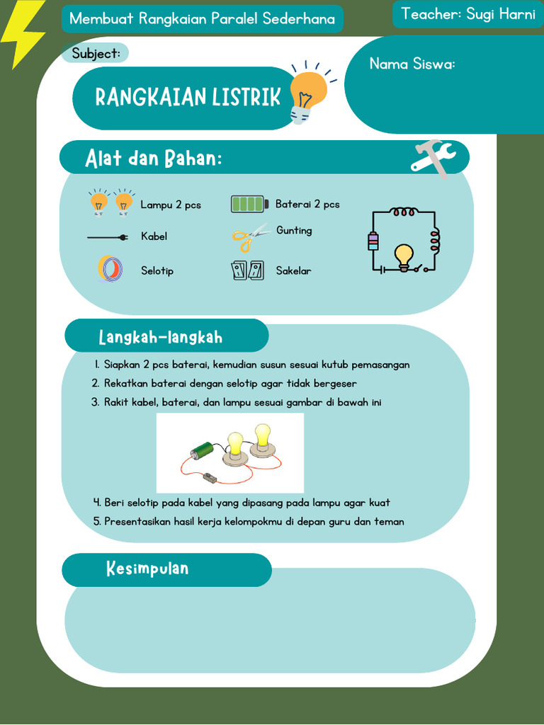 LKPD Rangkaian Listrik | PDF