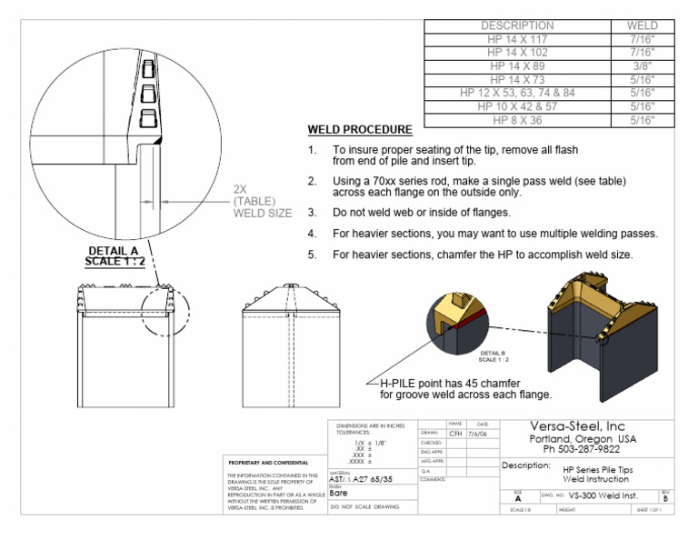 H Pileshoe | PDF | Mechanical Engineering | Industrial Processes