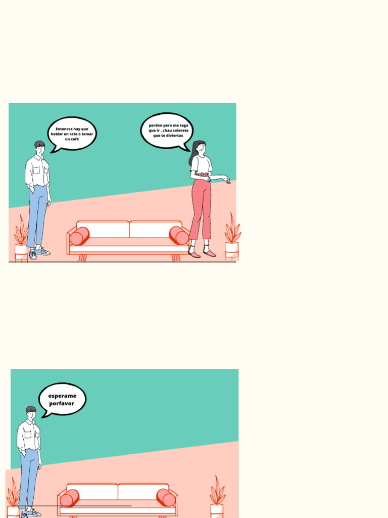 Red Hand Drawn Classroom Phrases Comic Strip | PDF