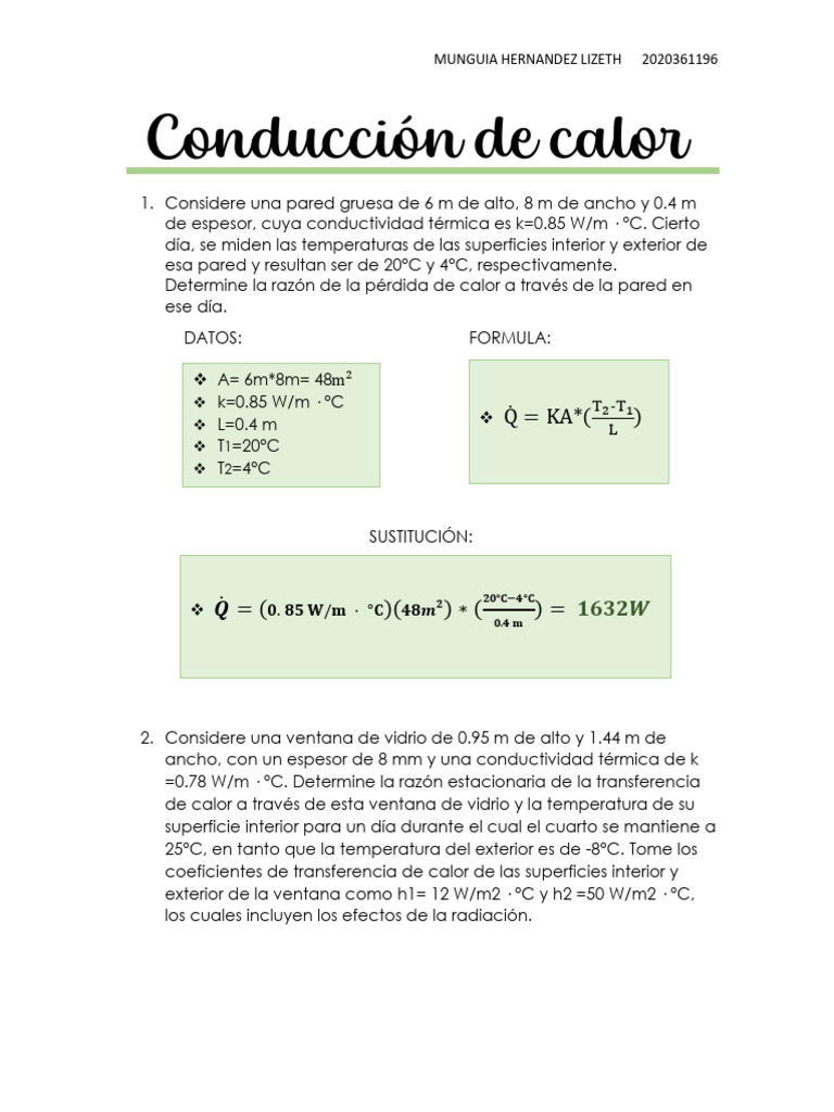 Conducción de Calor | PDF | Transferencia de calor | Conduccion termica