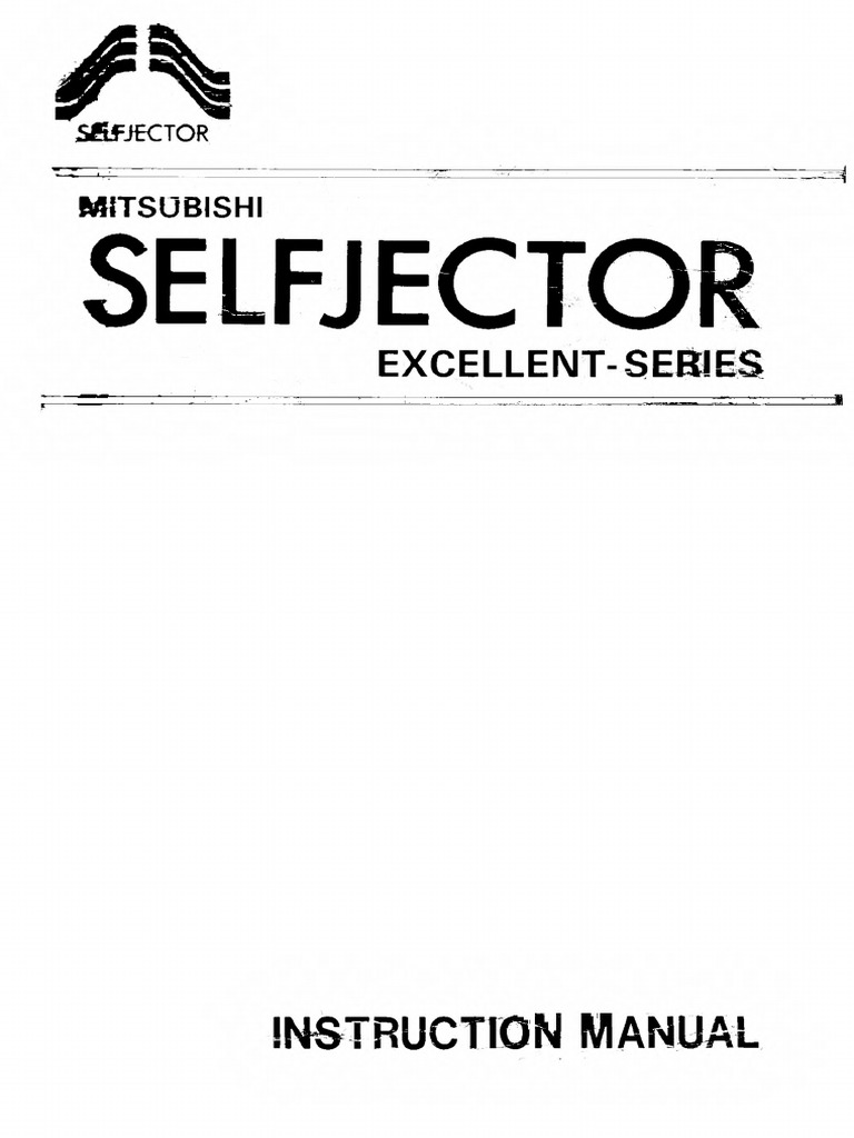 MITSUBISHI SELFJECTOR EXCELLENT SERIES SJ10T-60T | PDF