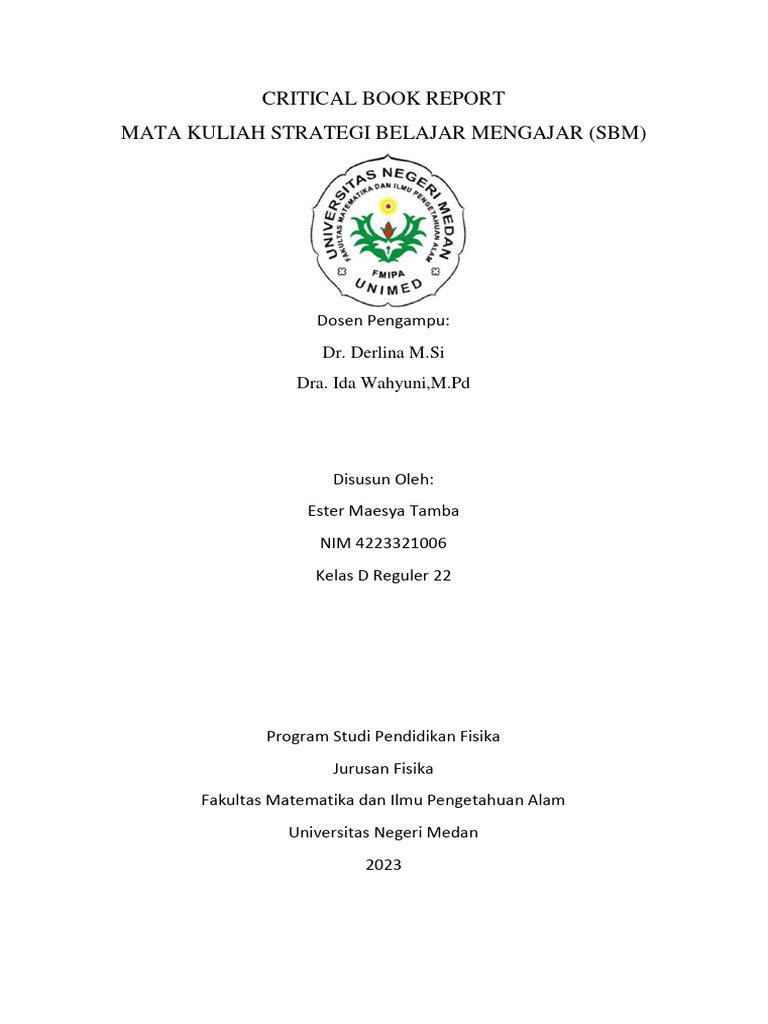 Ester Tamba - CBR SBM | PDF