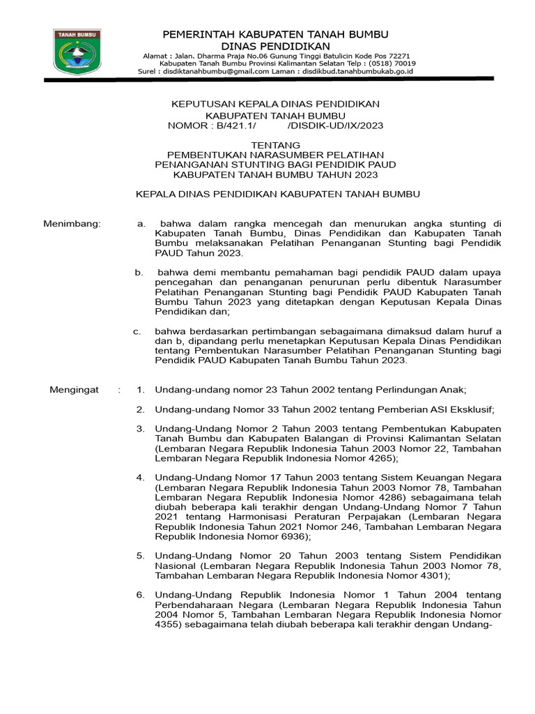 SK Narsum Revisi | PDF