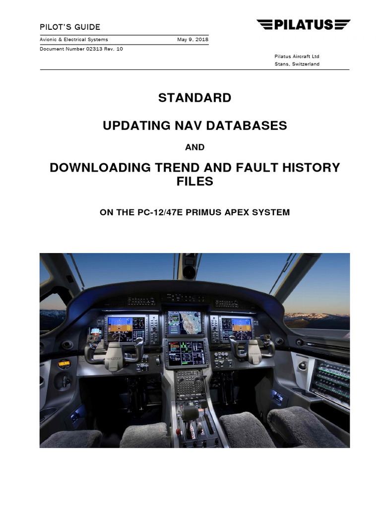 Not Print Pilatus PC12-NG - 3 - Standard Aircraft - Updating Nav ... Not Print Pilatus PC12-NG - 3 - Standard Aircraft - Updating Nav ...
