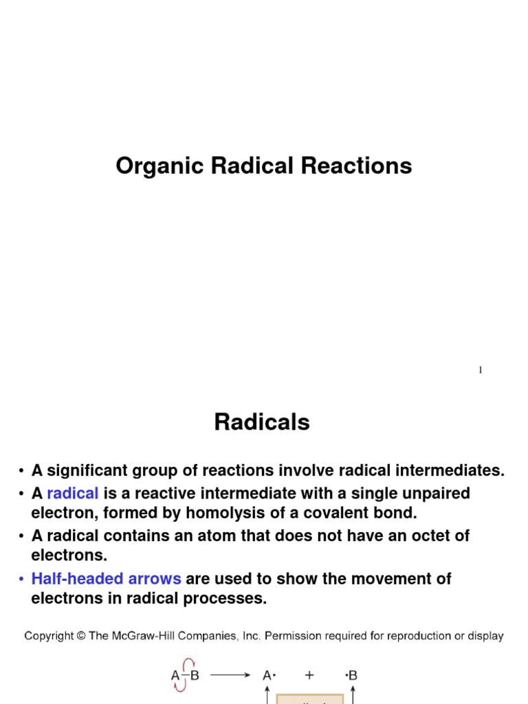 P4 Radical Reactions | PDF | Radical (Chemistry) | Chlorofluorocarbon