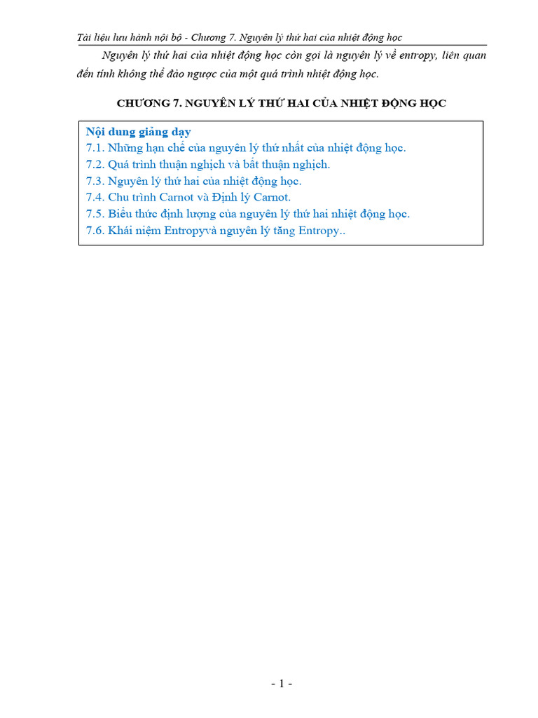 Bài giảng VL1 - Chương 7-1 | PDF