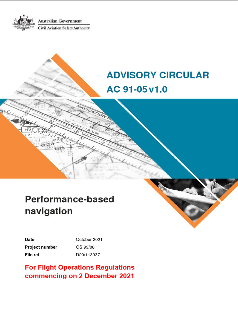 Advisory Circular 91 05 Performance Based Navigation Pdf Aviation