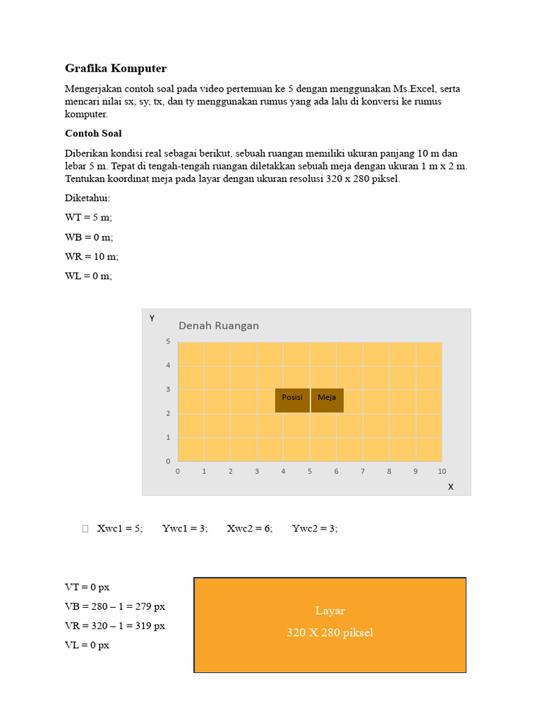 Tugas PO5 - Sistem Koordinat | PDF