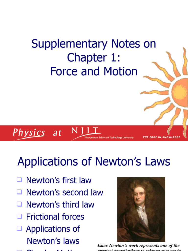 Sci8-Ch1-Supplementary Notes On Chapter 1-A - Force and Motion | PDF ...
