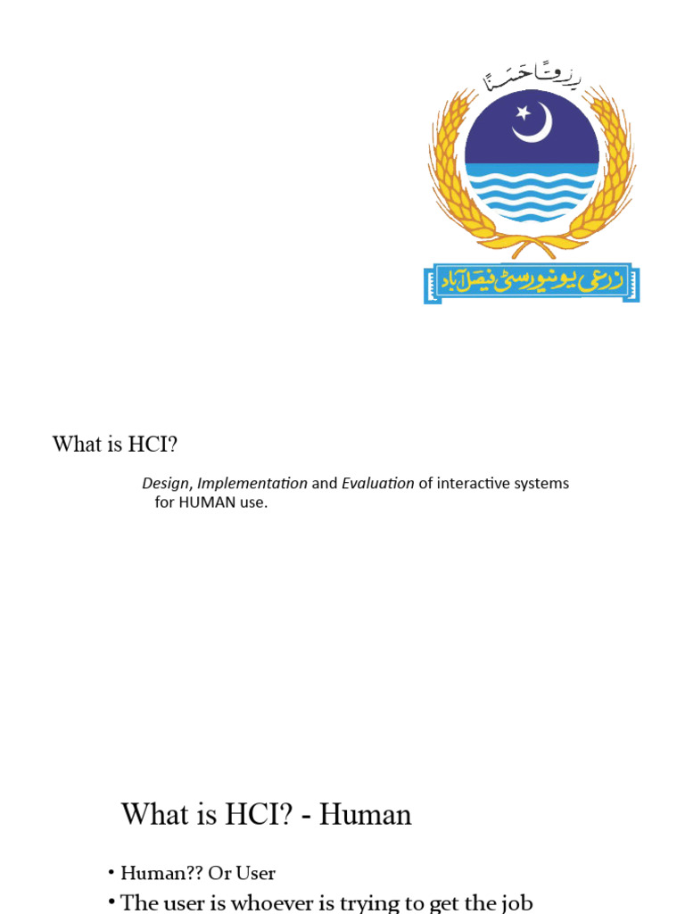 Lecture 1 Introduction | PDF | Human–Computer Interaction | Usability