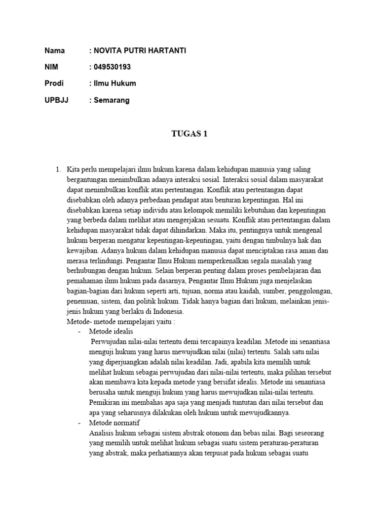 Tugas 1 Novita Putri | PDF