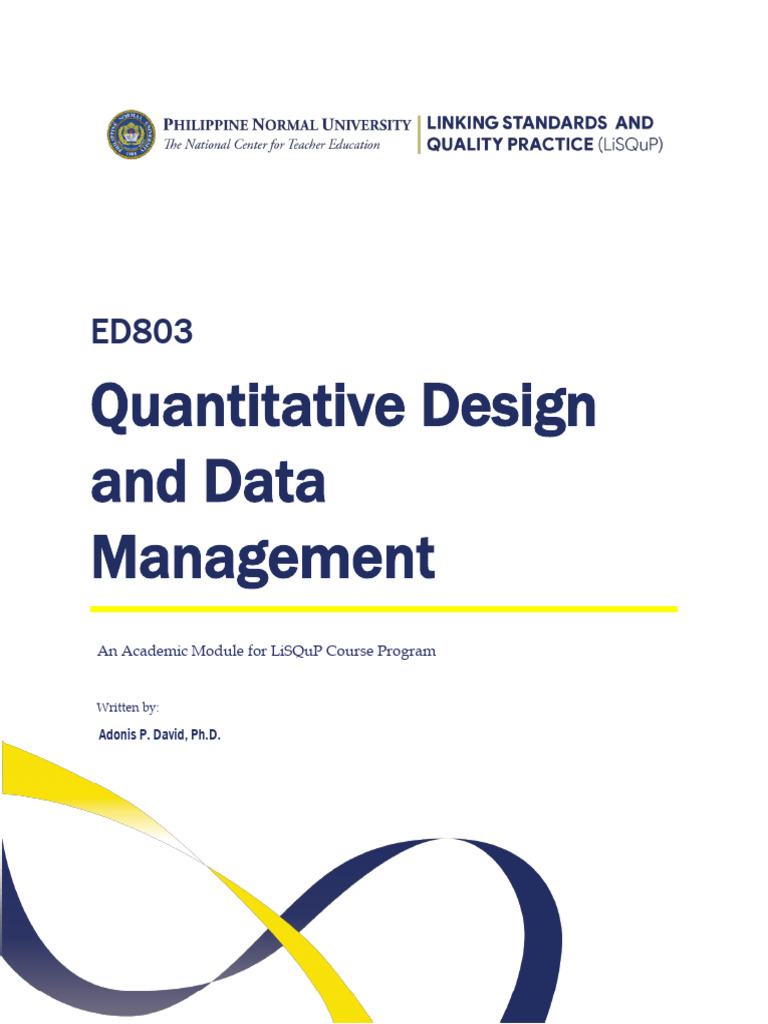Ed 803 | PDF | Data Analysis | Statistics