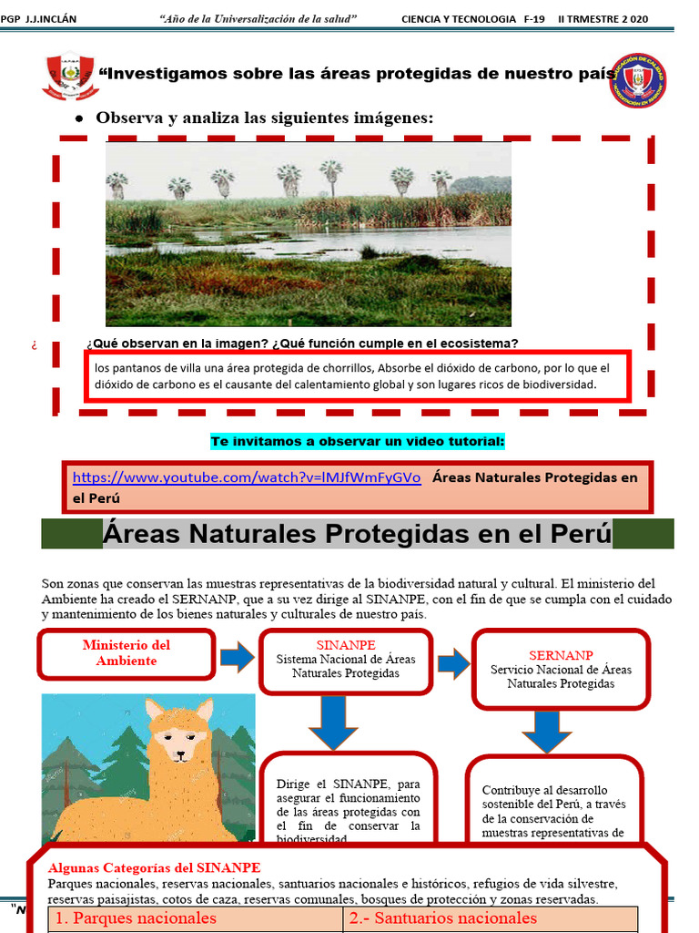 Áreas Protegidas del Perú | PDF | Biodiversidad | Ecología de sistemas