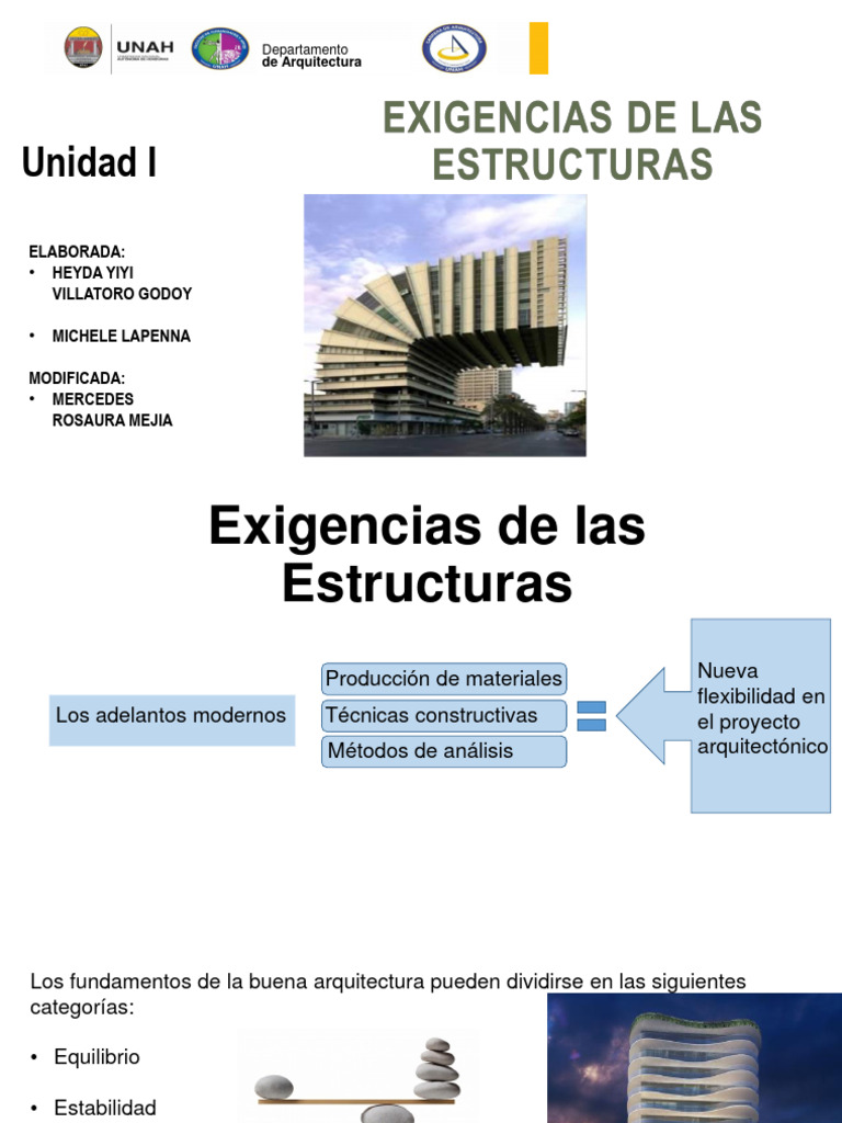 Exigencias de Las Estructuras Final | PDF | Rigidez | Fundación (Ingeniería)