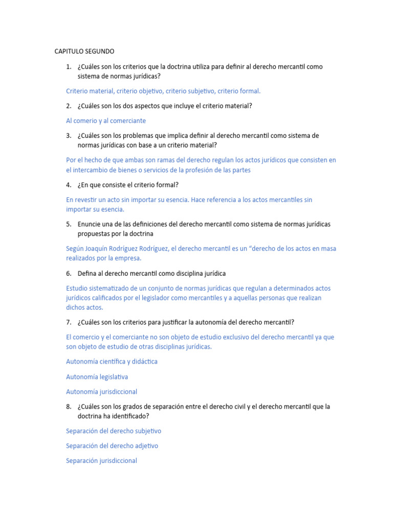 Segundo Capitulo | PDF | Comercio | Propiedad