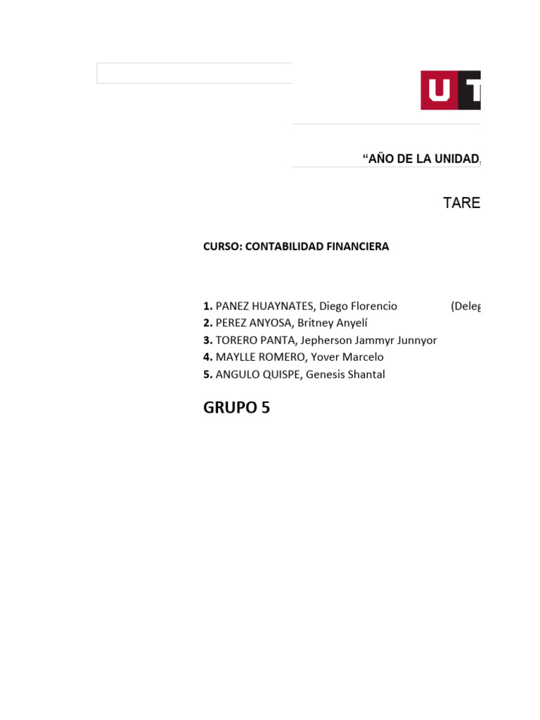 Modelo de TA2 Contabilidad Financiera (GenesisAngulo | PDF ...