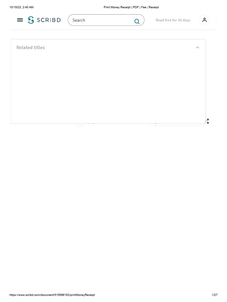 Print Money Receipt Template PDF | PDF | Scribd | Service Industries