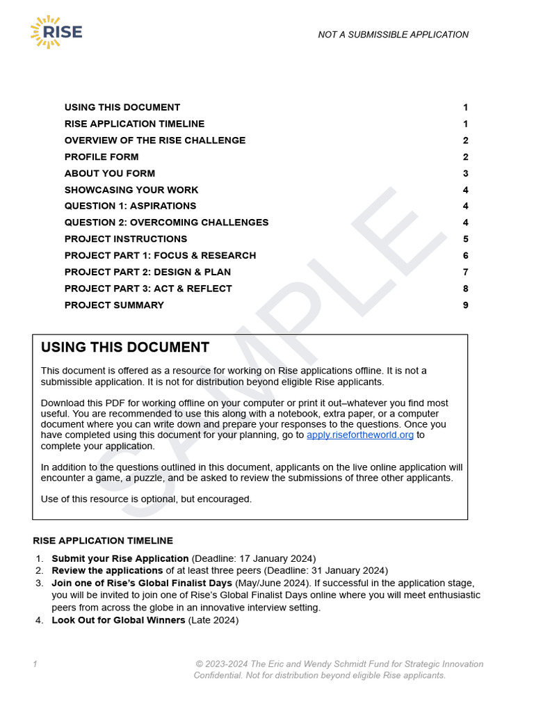 Sample 2 (Web) Rise Paper Application - 2023-2024 | PDF | Goal | Motivation