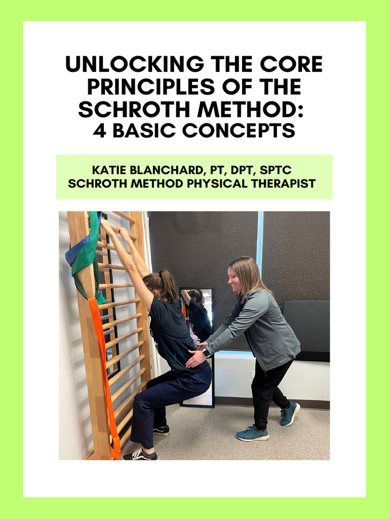 Core Principles of the Schroth Method | PDF | Scoliosis | Vertebral Column